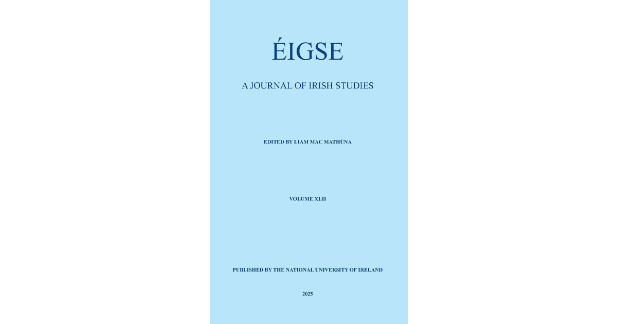 Four Courts Press | Éigse: A Journal of Irish Studies (2025)